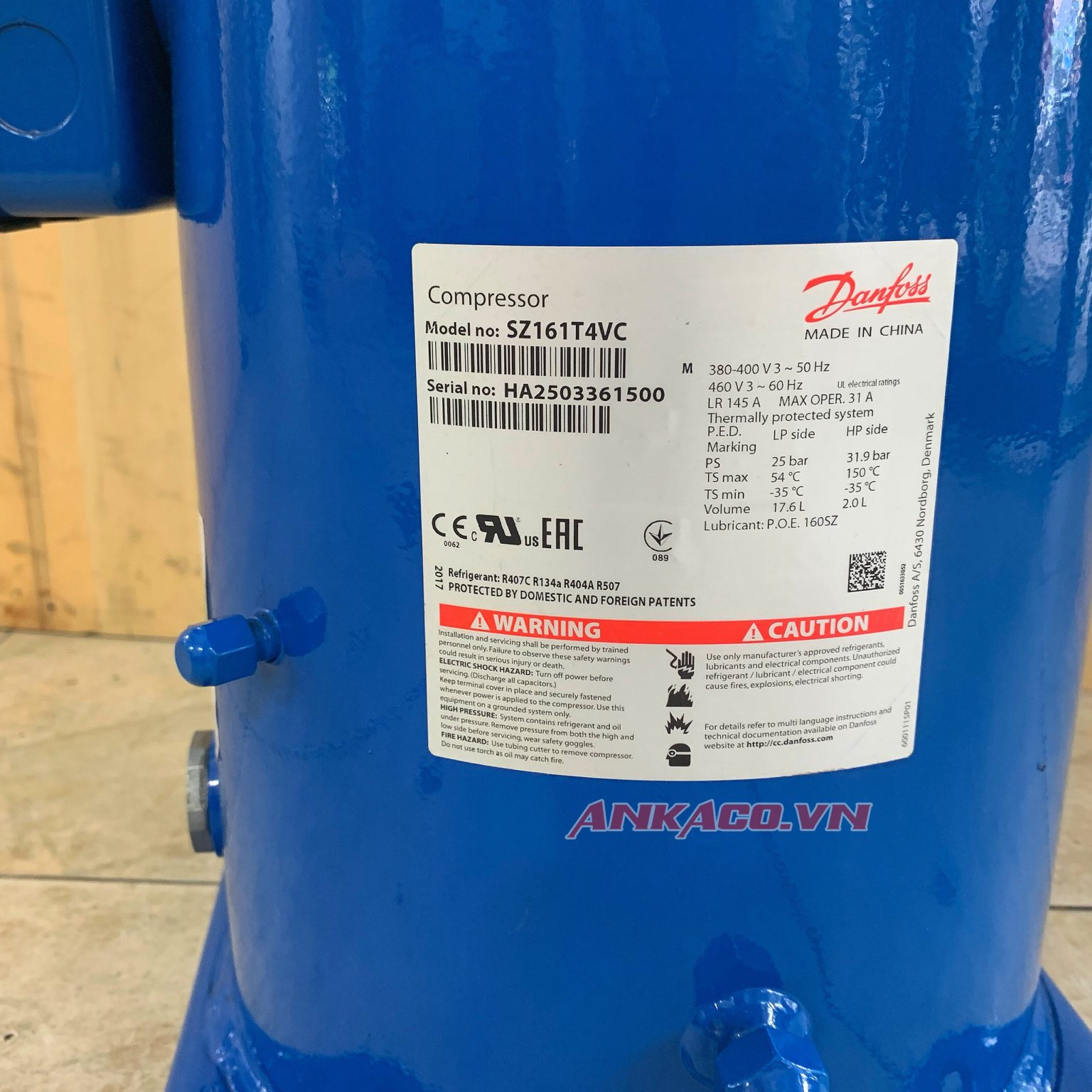 Máy Nén Lạnh Danfoss 13HP SM161T4VC | ANKACO.VN | CTy CP Nhiệt Lạnh An ...